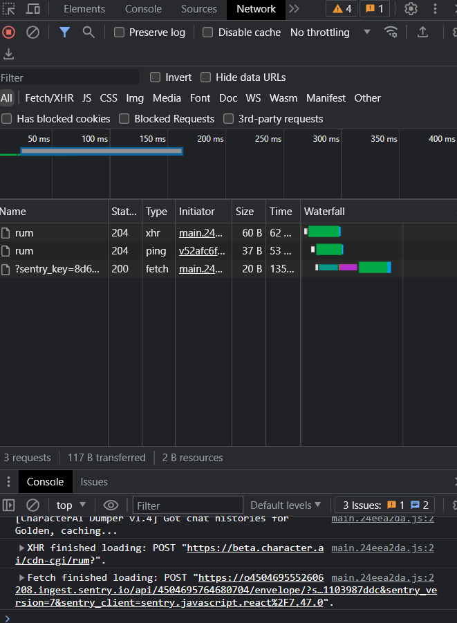 Download link not appearing · Issue #1 · 0x000011b/characterai-dumper · GitHub