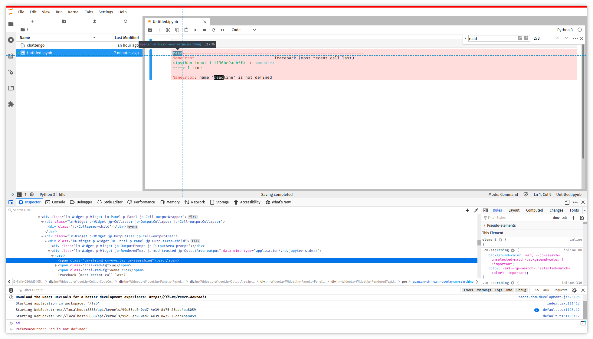Search term is sometimes appended at the end of the output · Issue ...