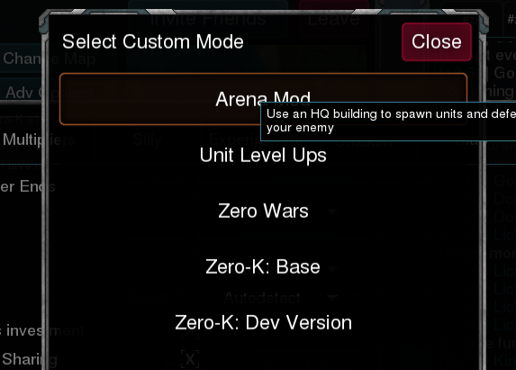 Custom Mode featuring and updating · Issue #2763 · ZeroK-RTS/Zero-K-Infrastructure · GitHub