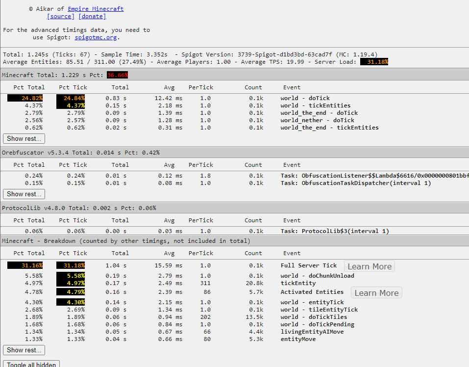 Huge lags/crash servers · Issue #288 · Imprex-Development/orebfuscator · GitHub