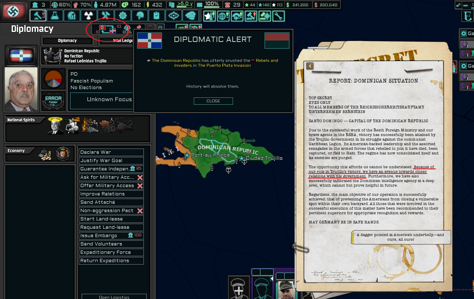 GER/DOM - They should increase opinions with each other after Caribbean ...