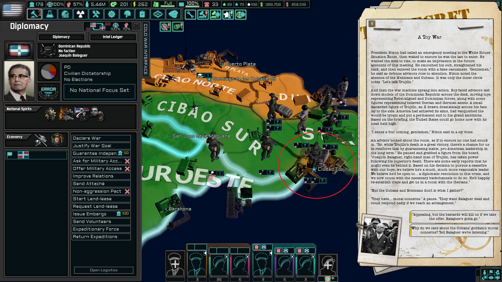 DOM/CAL - Dominican Revolutionary Front briefly own Ciudad Trujillo state after Trujillo has ...