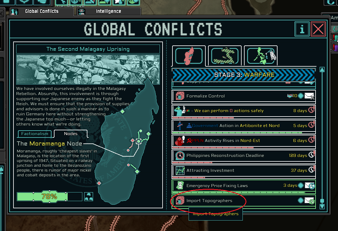 USA - State modifier in Madagascar node doesn't improve after select some SMU decisions · Issue ...