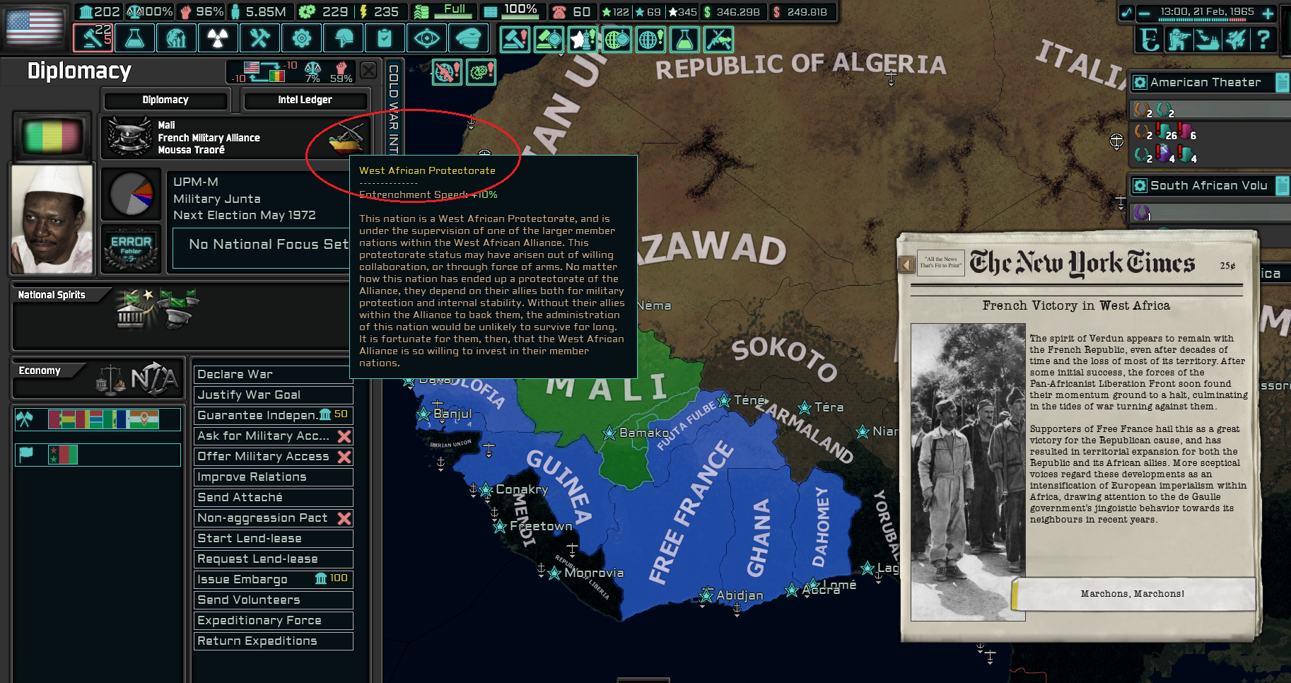 KAY - Got the 'West African Protectorate' faction icon after FMA wins the PALF-FMA war · Issue ...