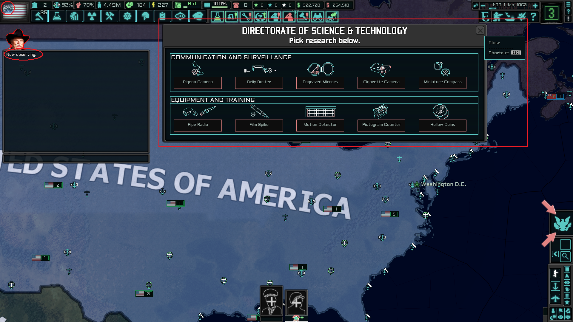 All tags - Intelligence research is somehow appeared when doing observe and it cannot be closed ...