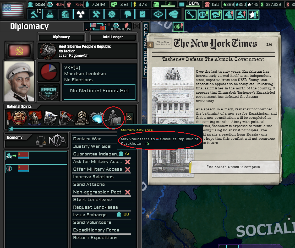 Communist/Socialist tags - Some bugs about the ComIntern sending volunteers' national spirit ...