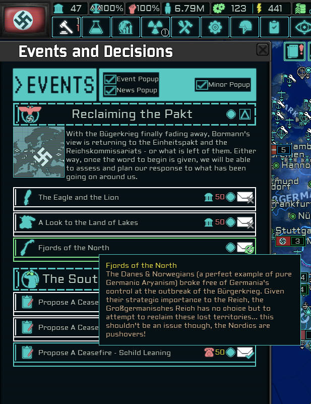 Ger South Africa War And Norway Focus Trees Overlap With Each Other