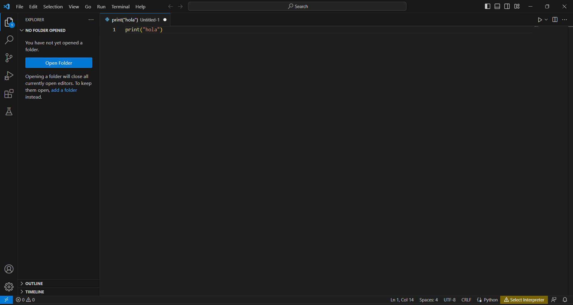 No se muestra ninguna versión de Python en VScode habiendo seguido ...