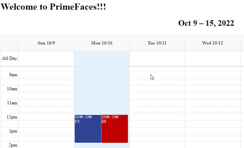 Schedule: BackgroundColor is not being displayed · Issue #9297 · primefaces/primefaces · GitHub