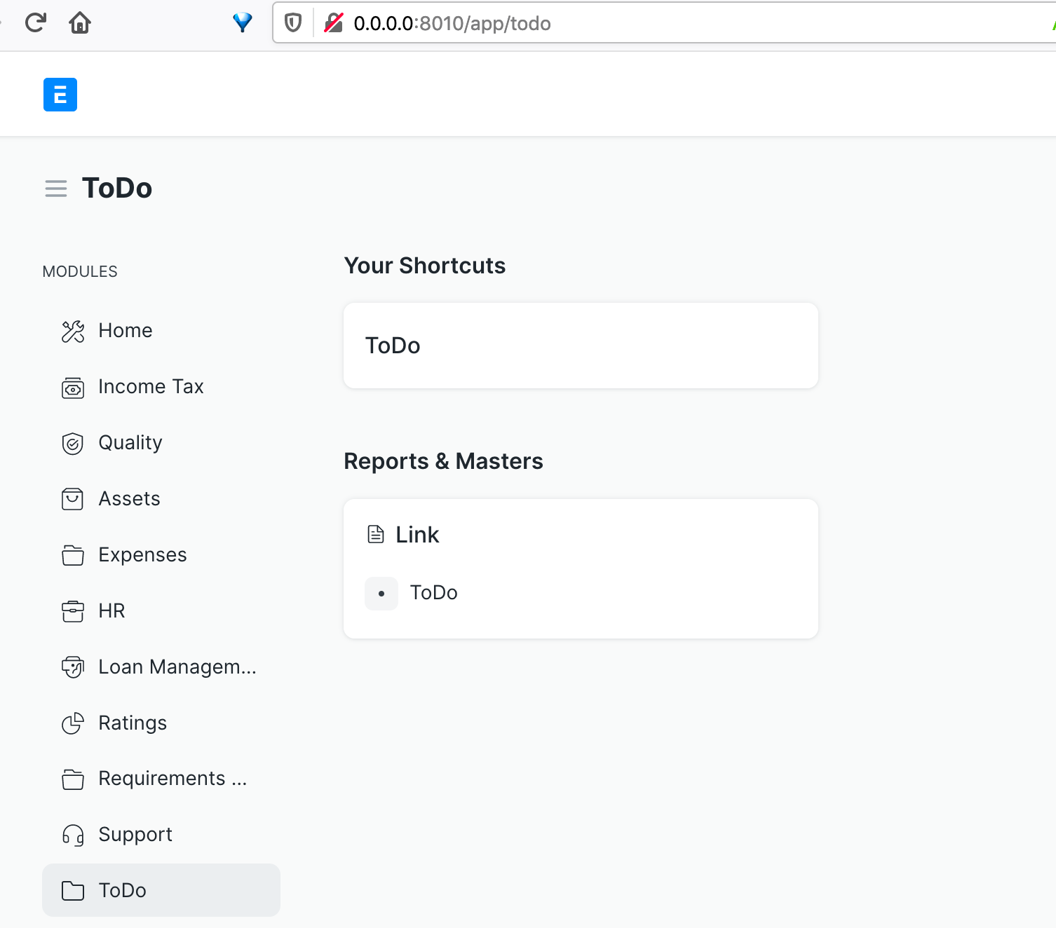 Doctype List View Is Not Opening When Any Workspace Name And A Doctype Name Is Same · Issue