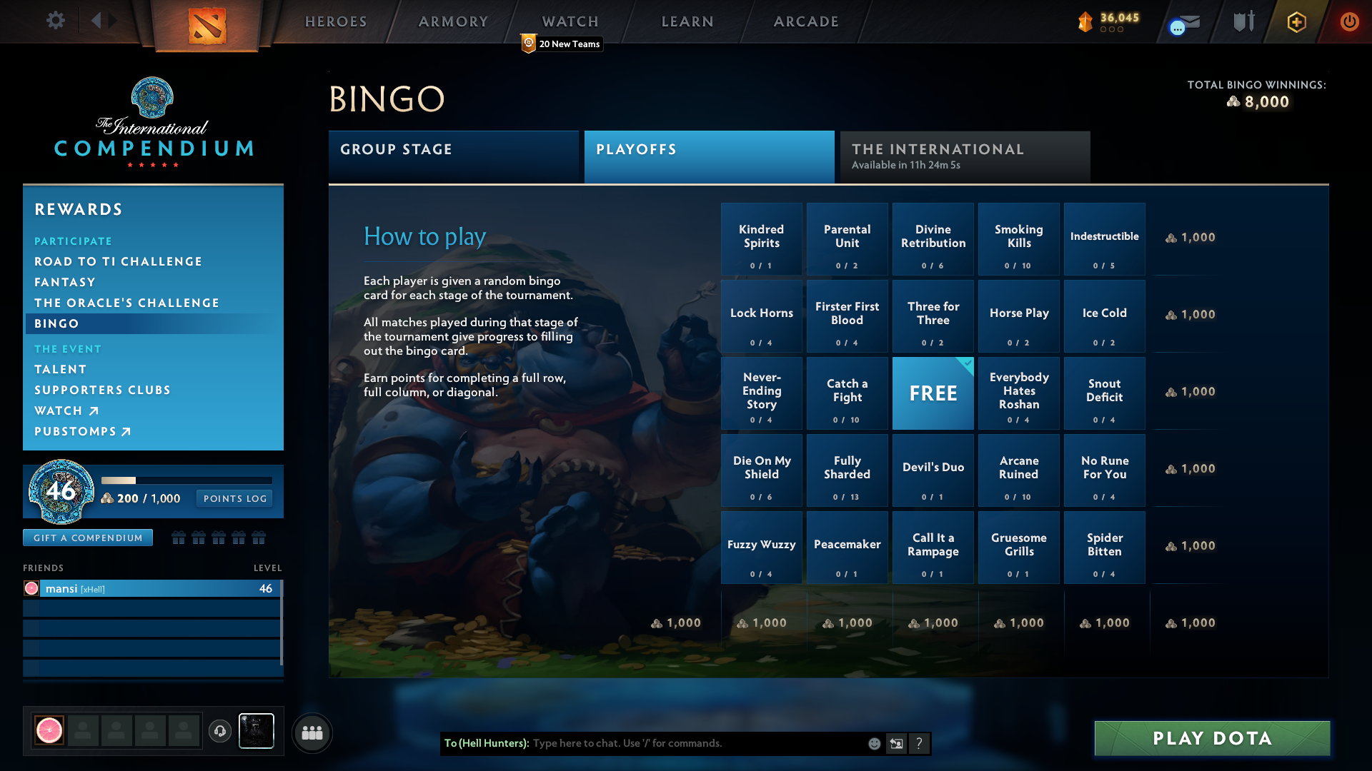 BINGO PLAYOFFS ZERO PROGRESS BUG · Issue #13088 · ValveSoftware/Dota2-Gameplay · GitHub