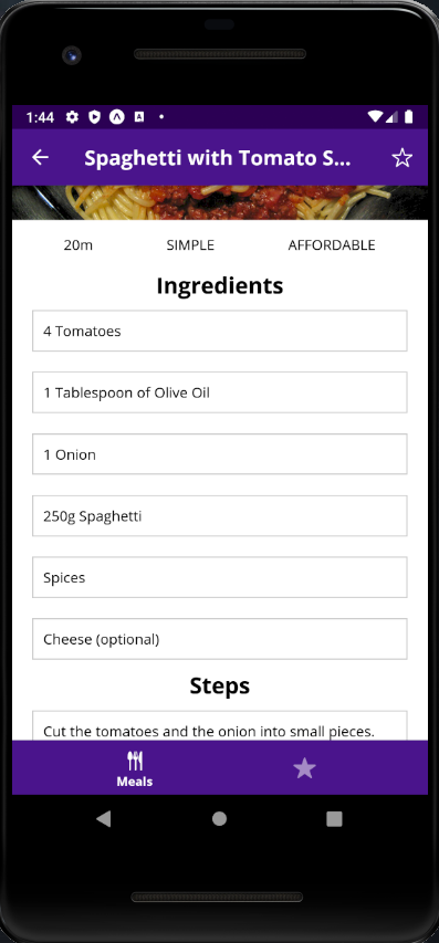 GitHub - PavelApostolov/React-Native-MealsApp: React native app with React navigation 4 and ...