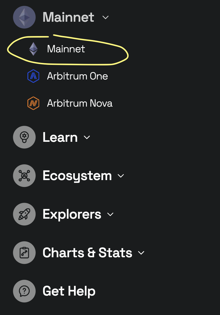 Hide current network from network selection dropdown · Issue #755 · OffchainLabs/arbitrum-token ...