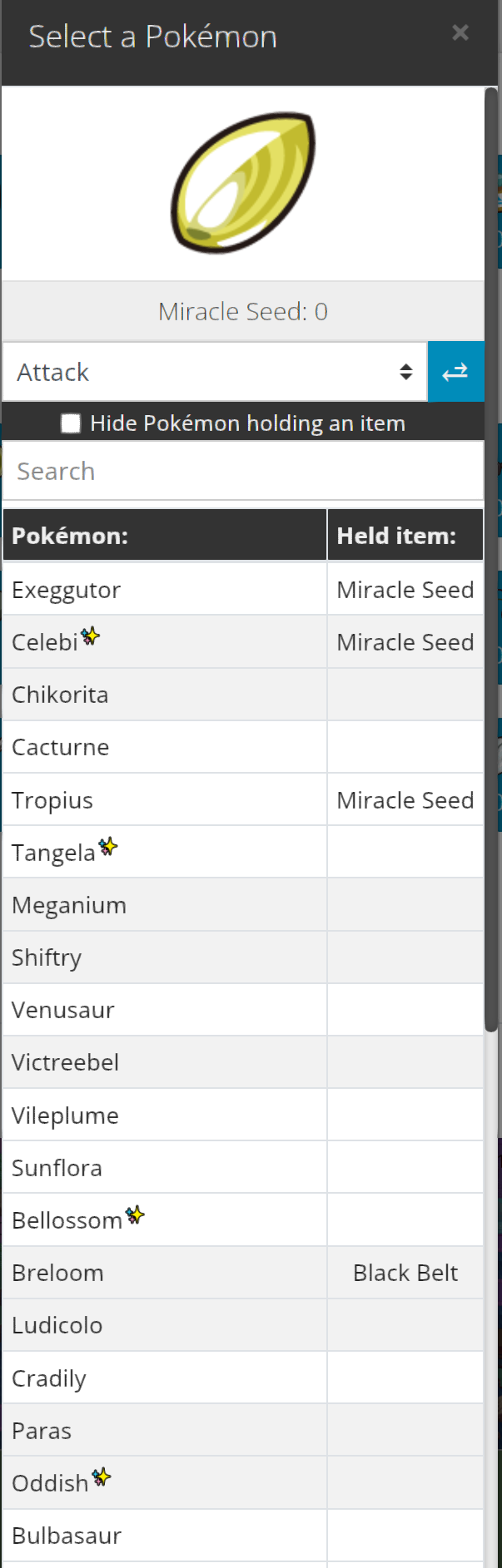 Suggestion Additional Filter For Held Items · Issue 4191 · Pokeclickerpokeclicker · Github