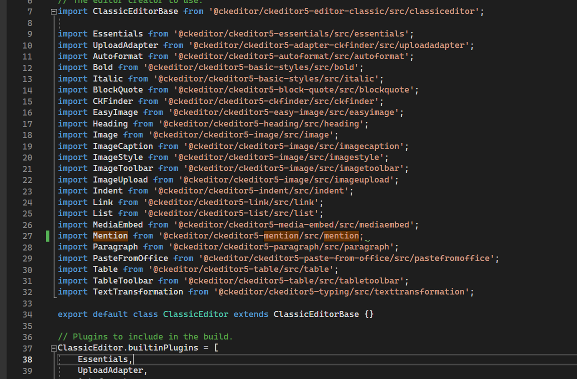 Mention Plugin not working. · Issue #13993 · ckeditor/ckeditor5 · GitHub