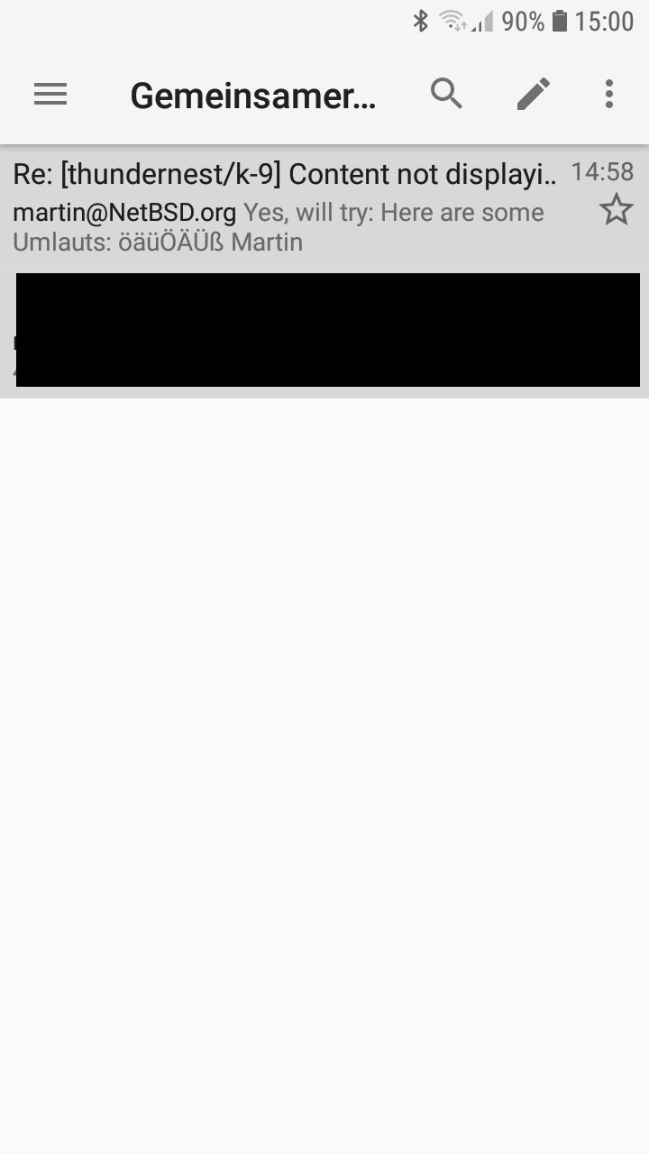 Content Not Displaying · Issue 6614 · Thunderbirdthunderbird Android · Github 