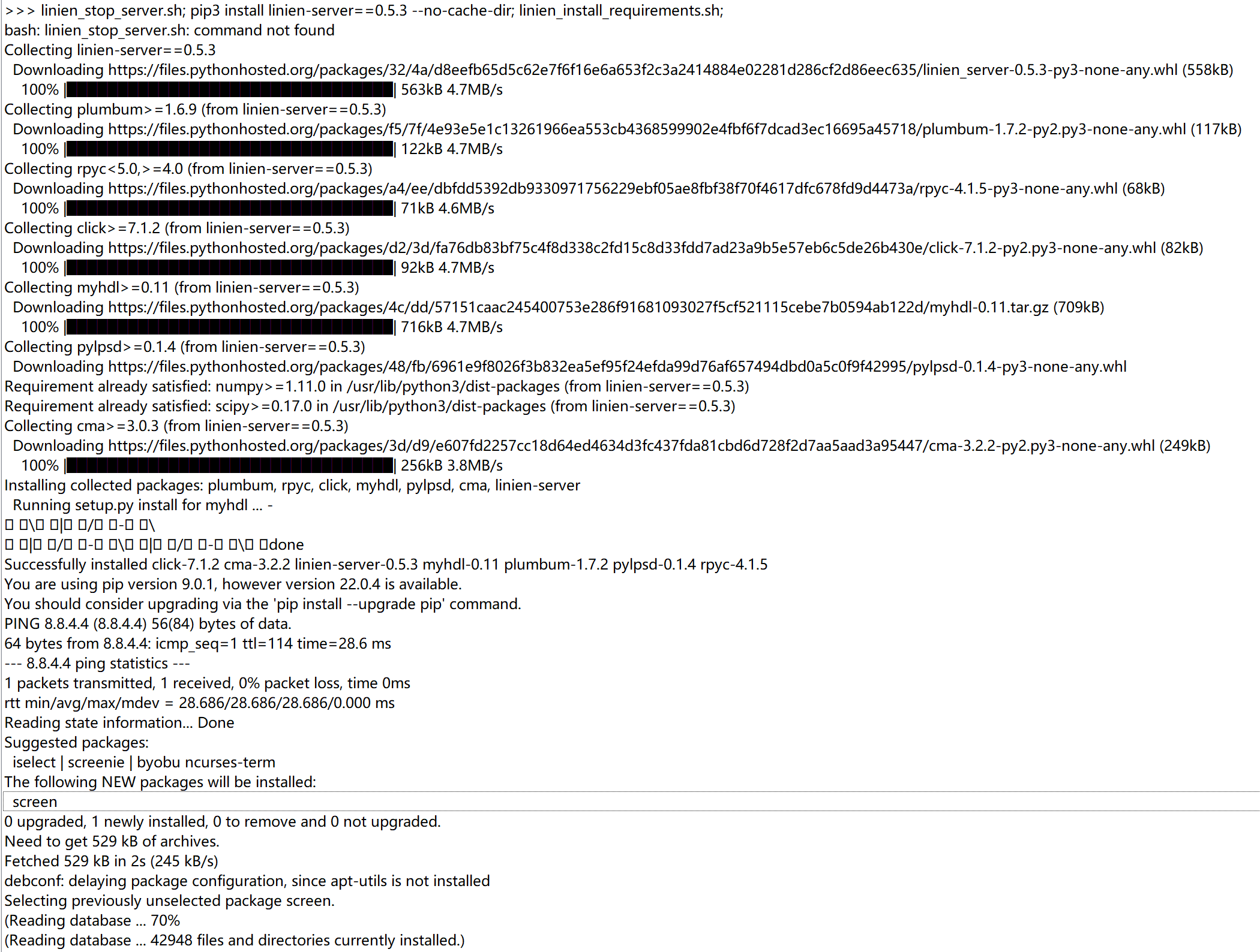 Possible failed installing the linien server · Issue #268 · linien-org/linien · GitHub