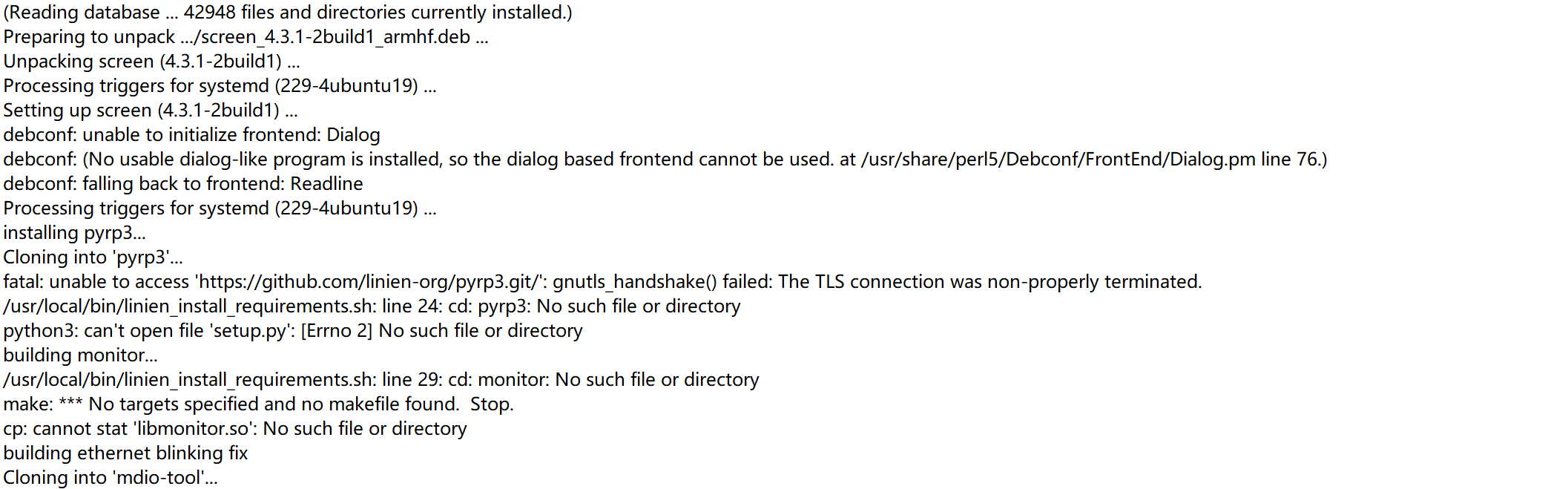 Possible failed installing the linien server · Issue #268 · linien-org/linien · GitHub