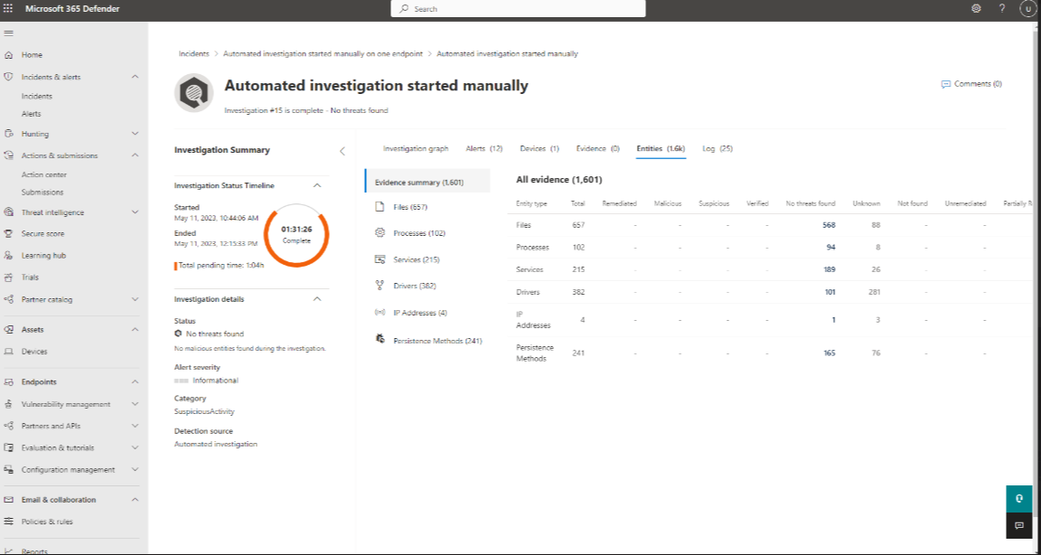 Start-MDEAutomatedInvestigation update incident after investigation finishes · Issue #8151 ...