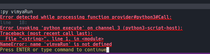 Plugin Vimya doesn't work (python plugin, name *** is not defined · Issue #1455 · AstroNvim ...
