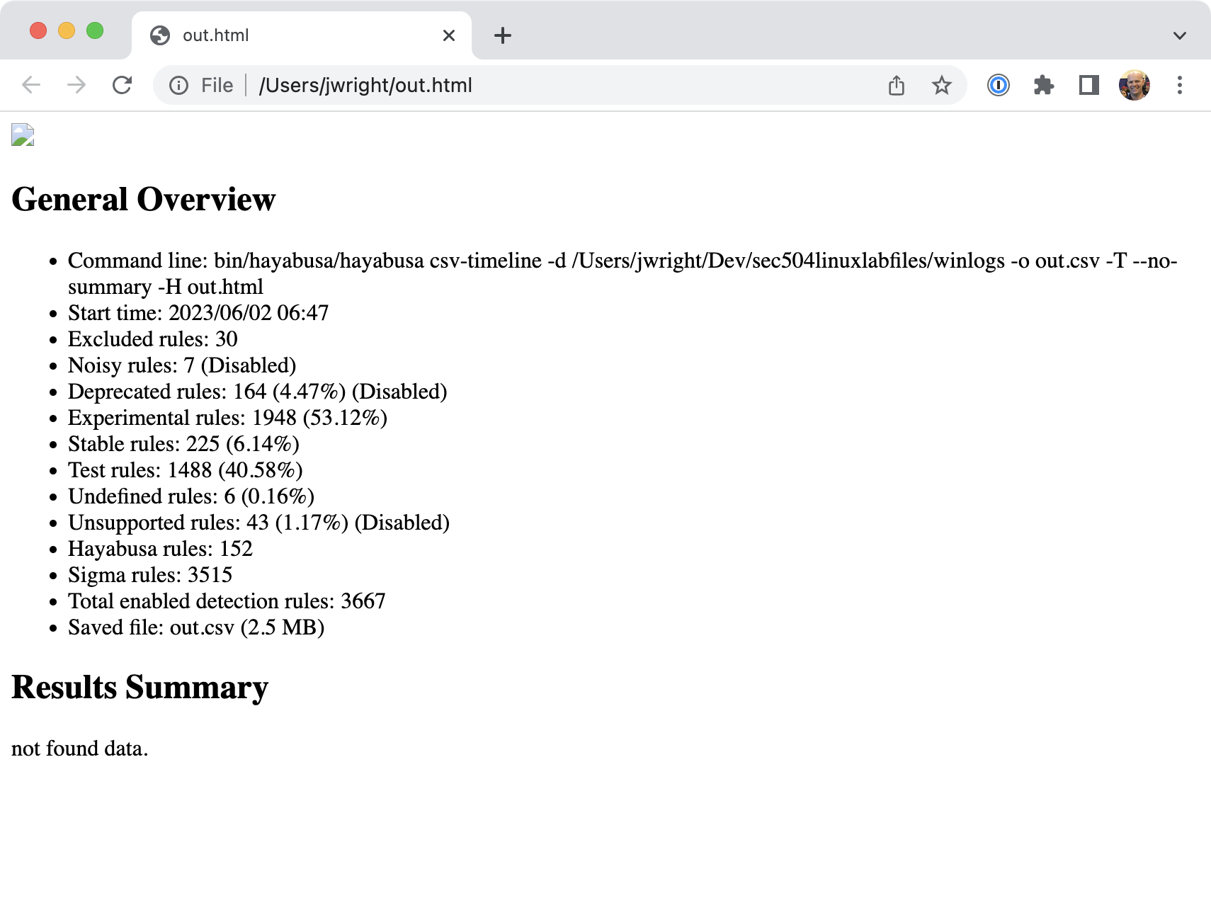 [bug] Non-transportable HTML Output · Issue #1078 · Yamato-Security/hayabusa · GitHub