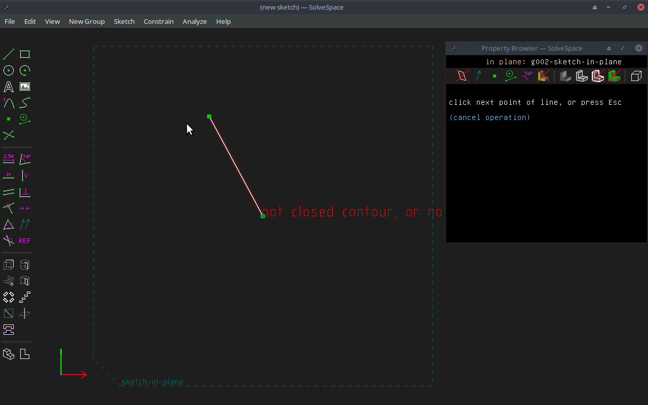 Active point does not follow mouse (cursor) postion in X or Y on canvas ...