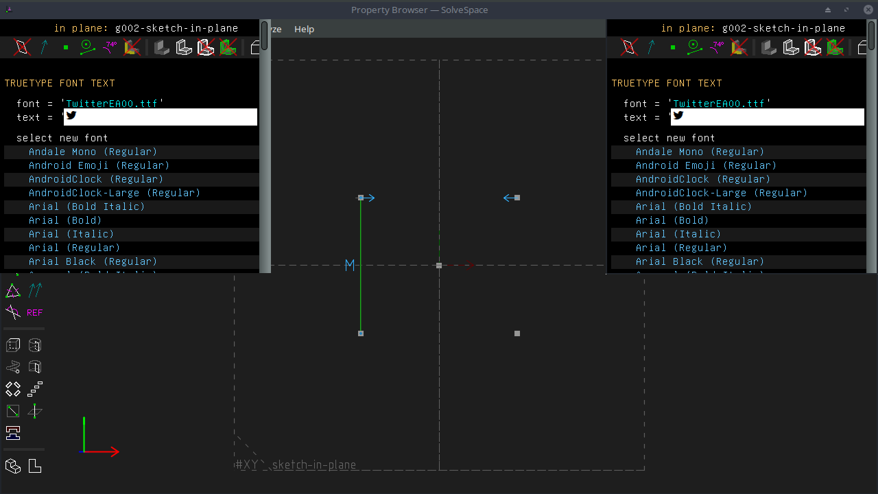 SolveSpace freeze on enter U+EA00 character for GNU Unifont Text · Issue #1150 · solvespace ...