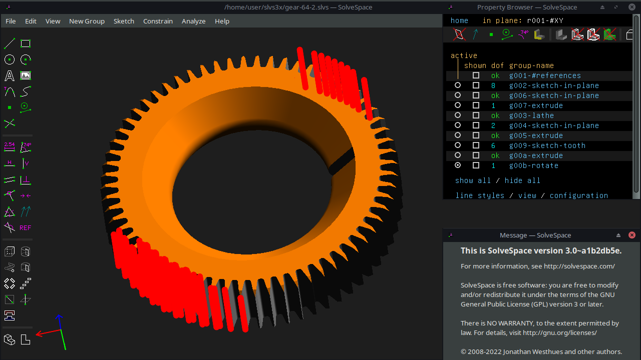 Performance drop with a step and repeat rotating · Issue #1214 · solvespace/solvespace · GitHub