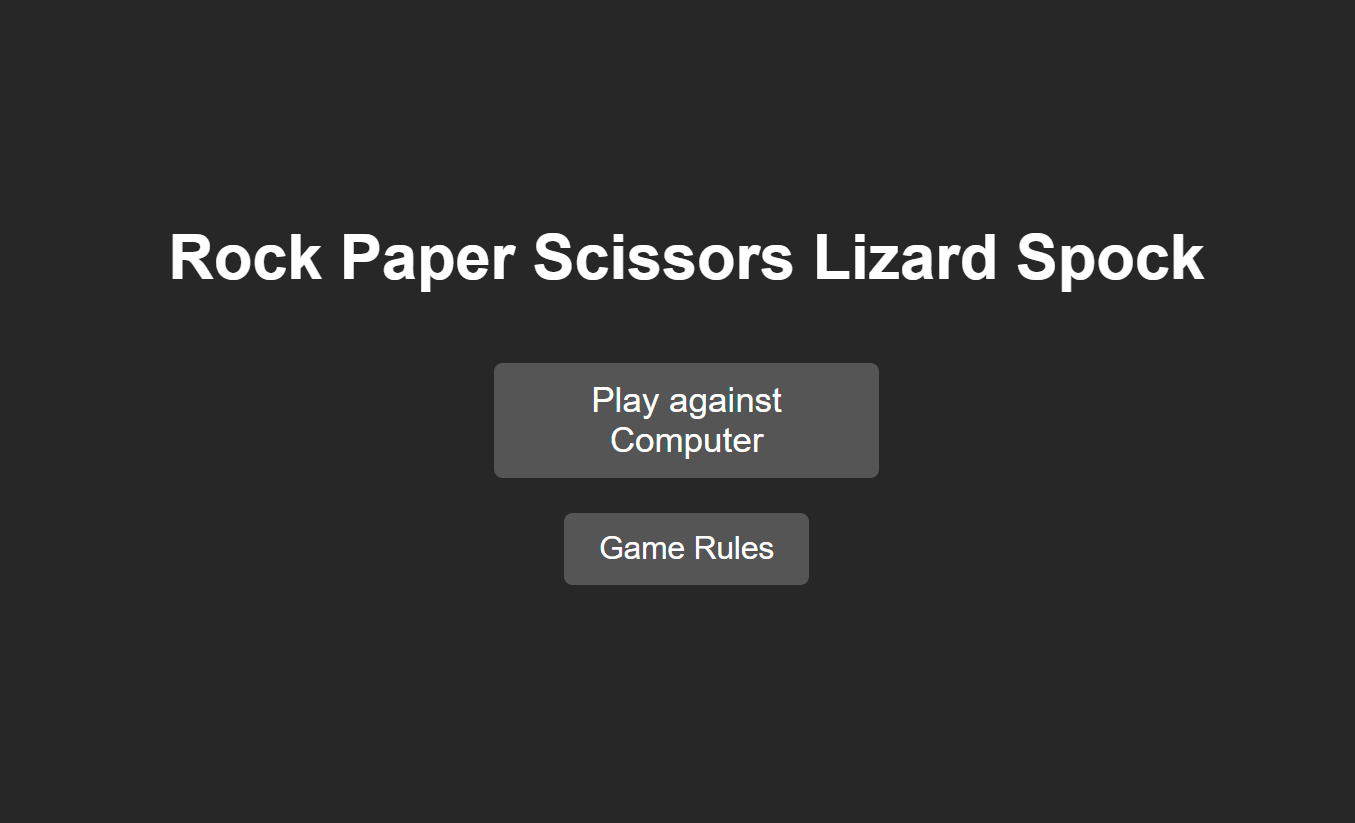 GitHub - lamputtha/RPSLS: Rock Paper Scissors Lizard Spock Game site
