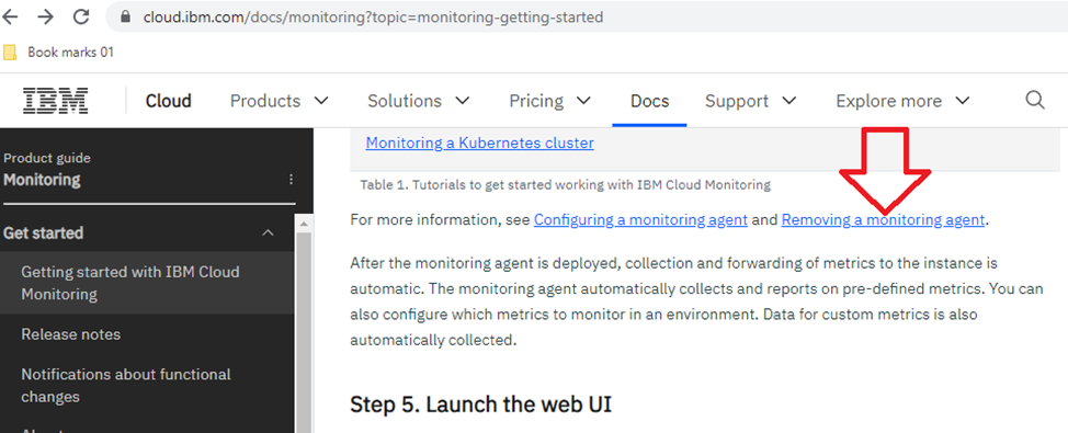 Broken link for: [Removing a monitoring agent] · Issue #40 · ibm-cloud-docs/monitoring · GitHub