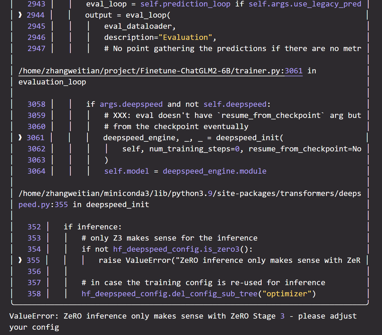 Doeval时报错 · Issue 3 · Spongebbobfinetune Chatglm2 6b · Github 