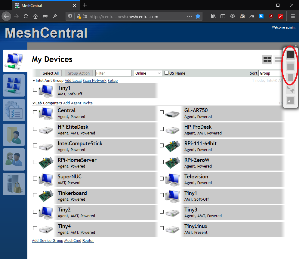 Toggle view mode question · Issue #2182 · Ylianst/MeshCentral · GitHub