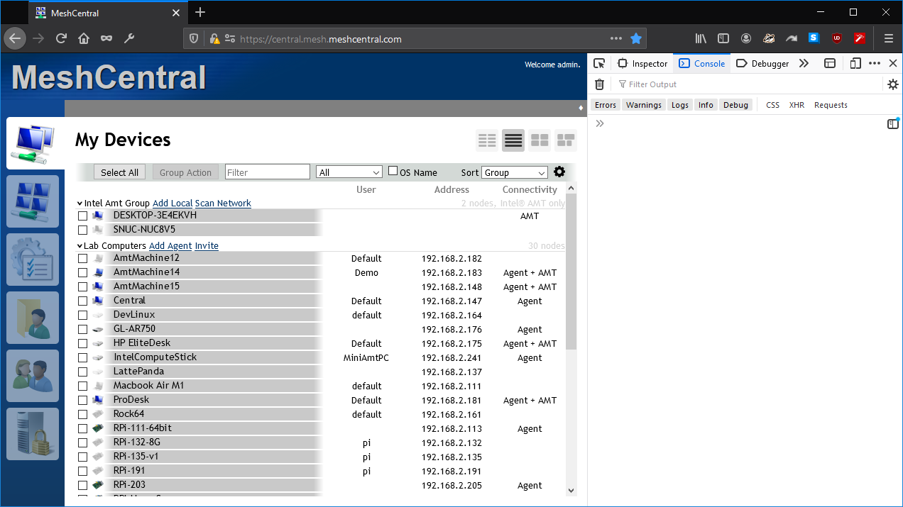 Feature Request Mcrouter Links On My Devices Page · Issue 2424 · Ylianstmeshcentral · Github