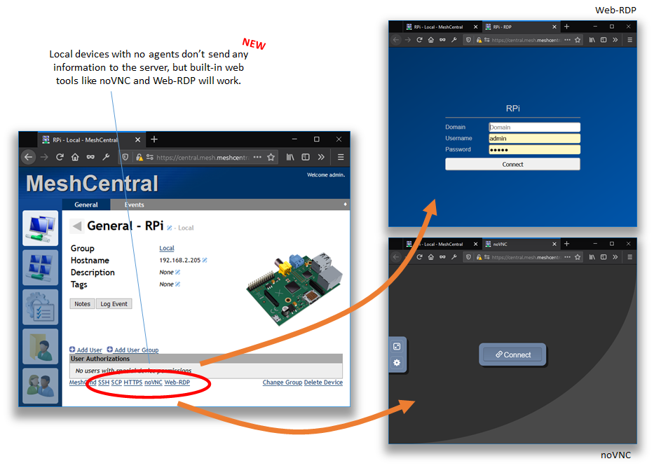 Feature Request - Direct RDP / SSH connection (Agentless) · Issue #2516 · Ylianst/MeshCentral ...