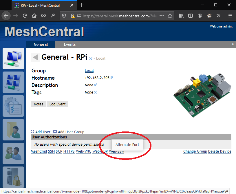 Add SSH support to terminal and support alternate SSH ports · Issue #2591 · Ylianst/MeshCentral ...