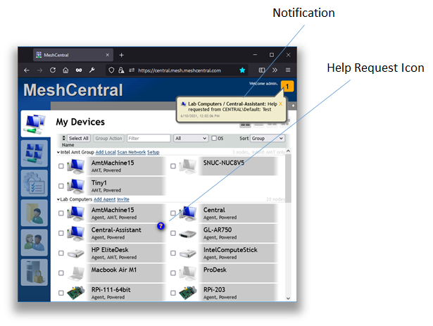 MeshCentral Assistant : a few questions · Issue #2755 · Ylianst ...