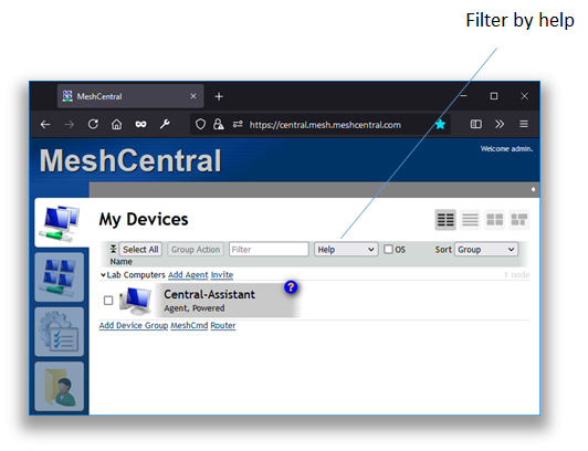 MeshCentral Assistant : a few questions · Issue #2755 · Ylianst/MeshCentral · GitHub
