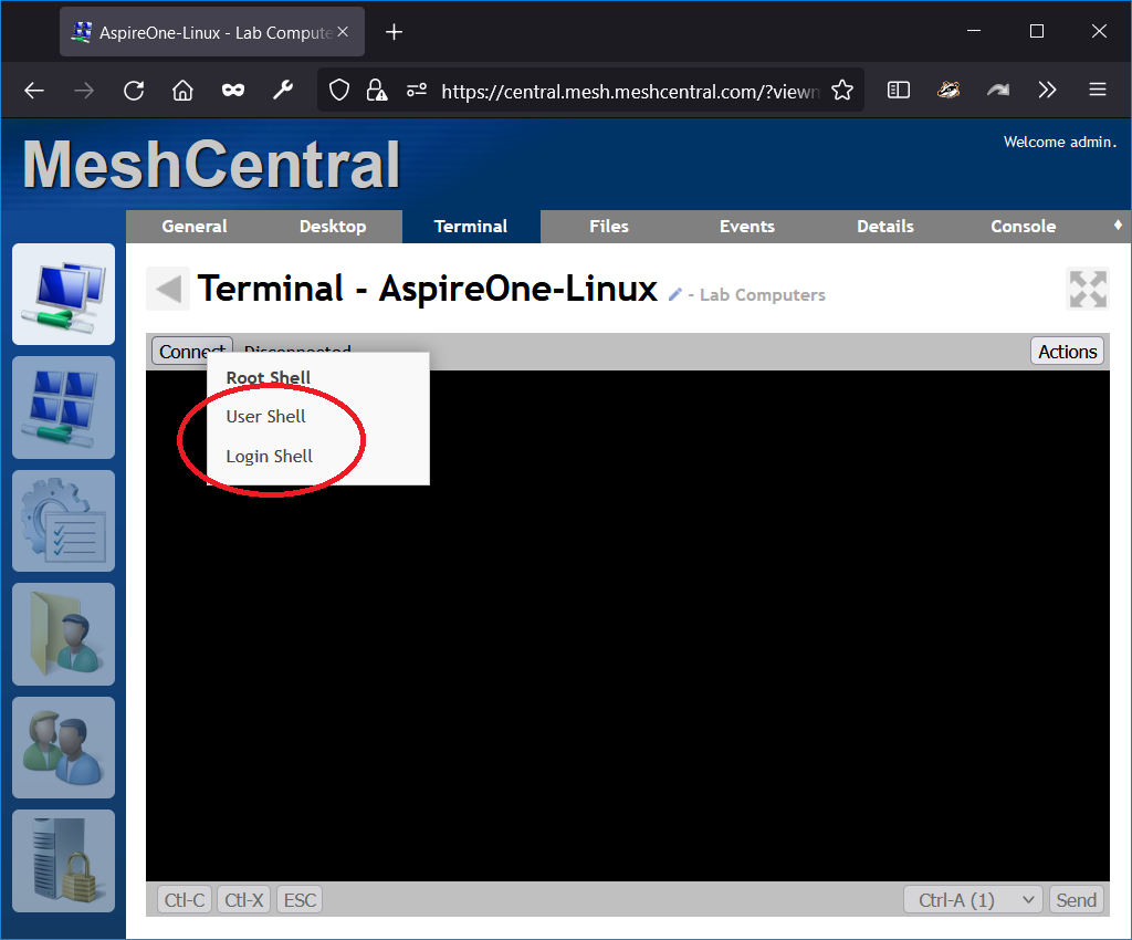 Linux RC Commands Ignored/Missing · Issue #3400 · Ylianst/MeshCentral · GitHub