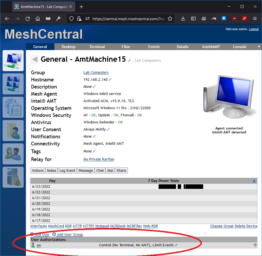 Users with permission to a specific device cannot access it · Issue #4157 · Ylianst/MeshCentral ...