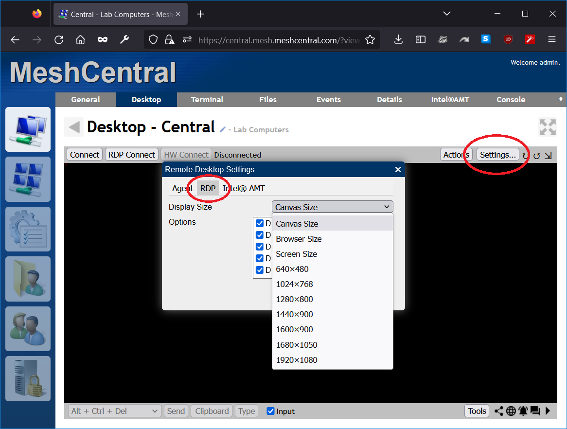 Web-RDP canvas size not using correct width on Chrome · Issue #4701 · Ylianst/MeshCentral · GitHub