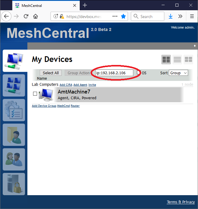 Feature request: Filter/Search Clients by Ip address · Issue #444 · Ylianst/MeshCentral · GitHub