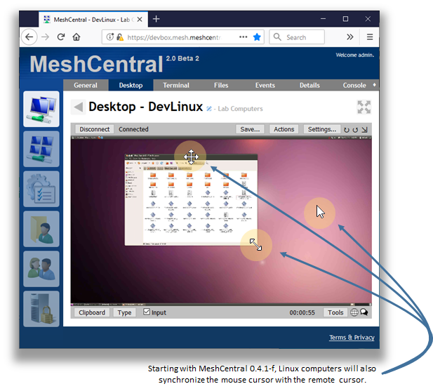 Feature Request : Cursor synchronization · Issue #411 · Ylianst/MeshCentral · GitHub