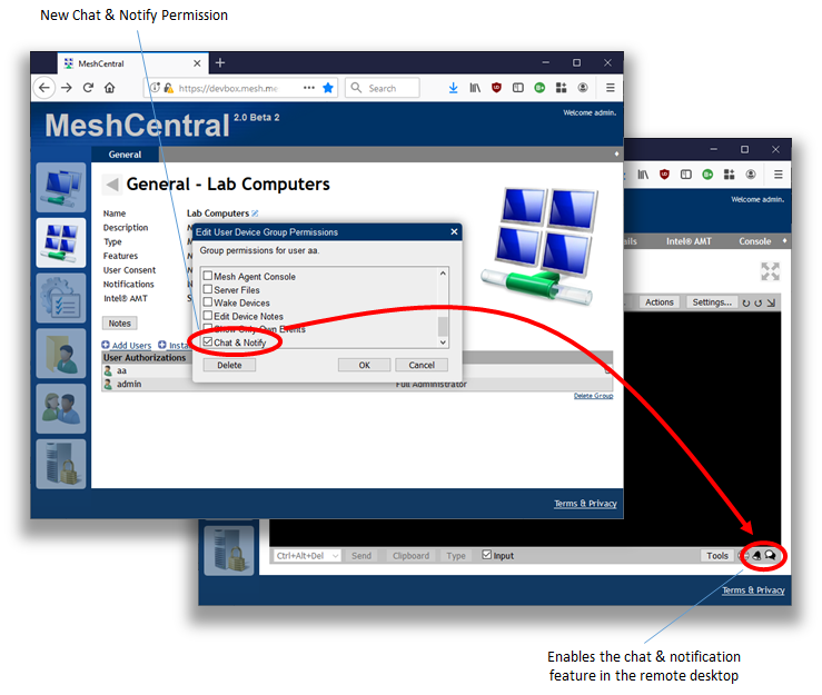 Help to disable a feature. · Issue #570 · Ylianst/MeshCentral · GitHub