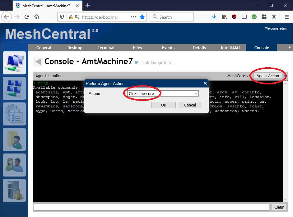 Troubleshooting lost connection to remote system · Issue #806 · Ylianst/MeshCentral · GitHub