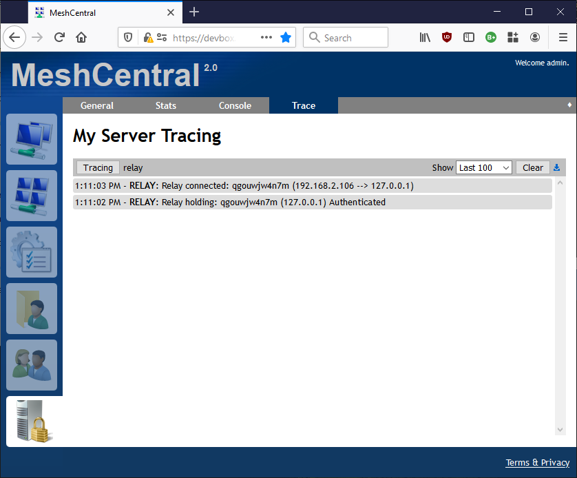Troubleshooting lost connection to remote system · Issue #806 · Ylianst/MeshCentral · GitHub