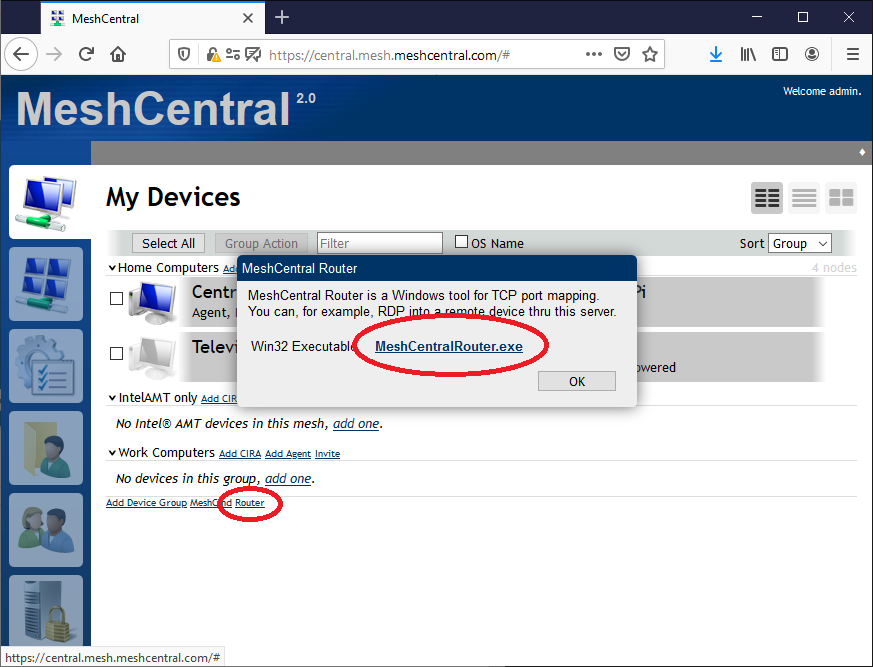 One-click. RDP fails to find required files. · Issue #1047 · Ylianst/MeshCentral · GitHub