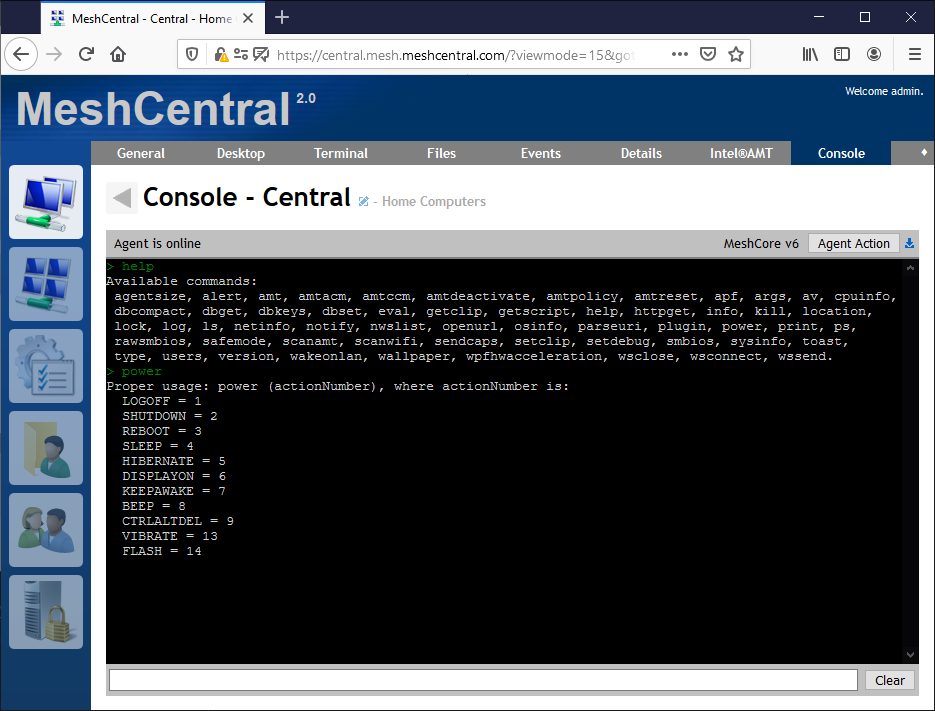 how to shutdown a pc when i'm connected via rdp with meshcmd ? · Issue #1073 · Ylianst ...