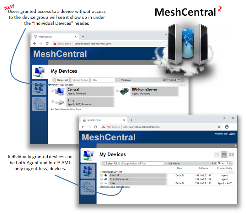 Feedback Requested: Individual device rights in v0.5.0-x · Issue #1095 · Ylianst/MeshCentral ...