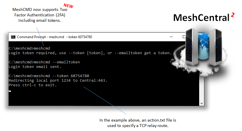 MeshCMD if 2fa enabled · Issue #479 · Ylianst/MeshCentral · GitHub
