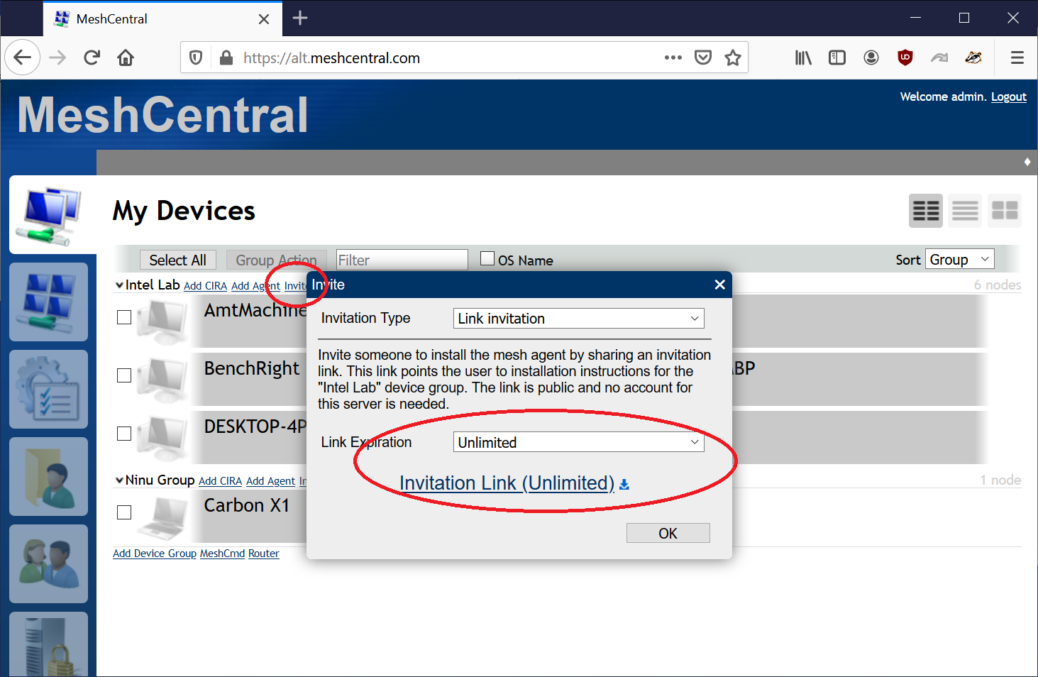 Add Download Agent Button · Issue #1117 · Ylianst/MeshCentral · GitHub